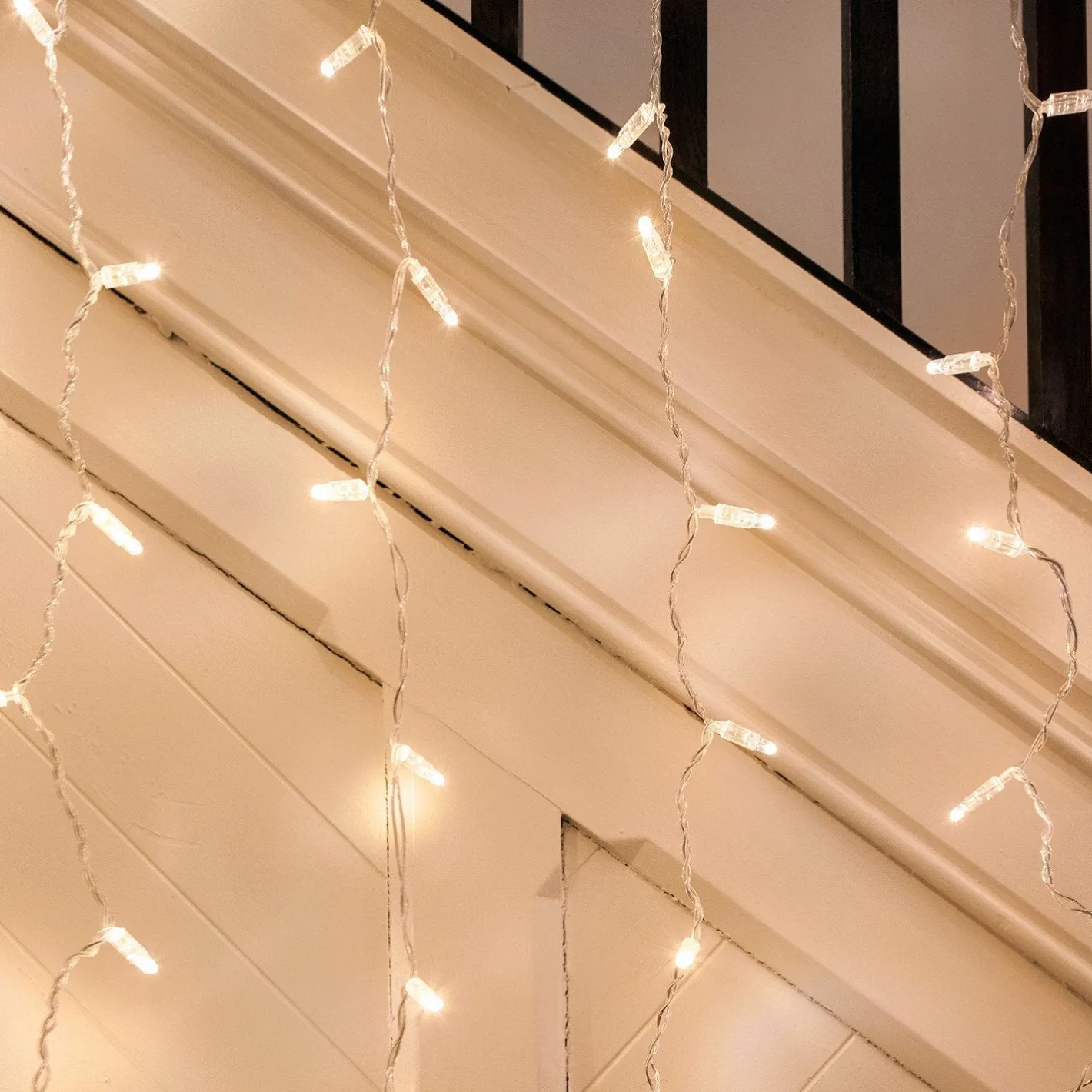 Core Connect 16m x 1m 768 Warm White Connectable Curtain Lights Clear ...