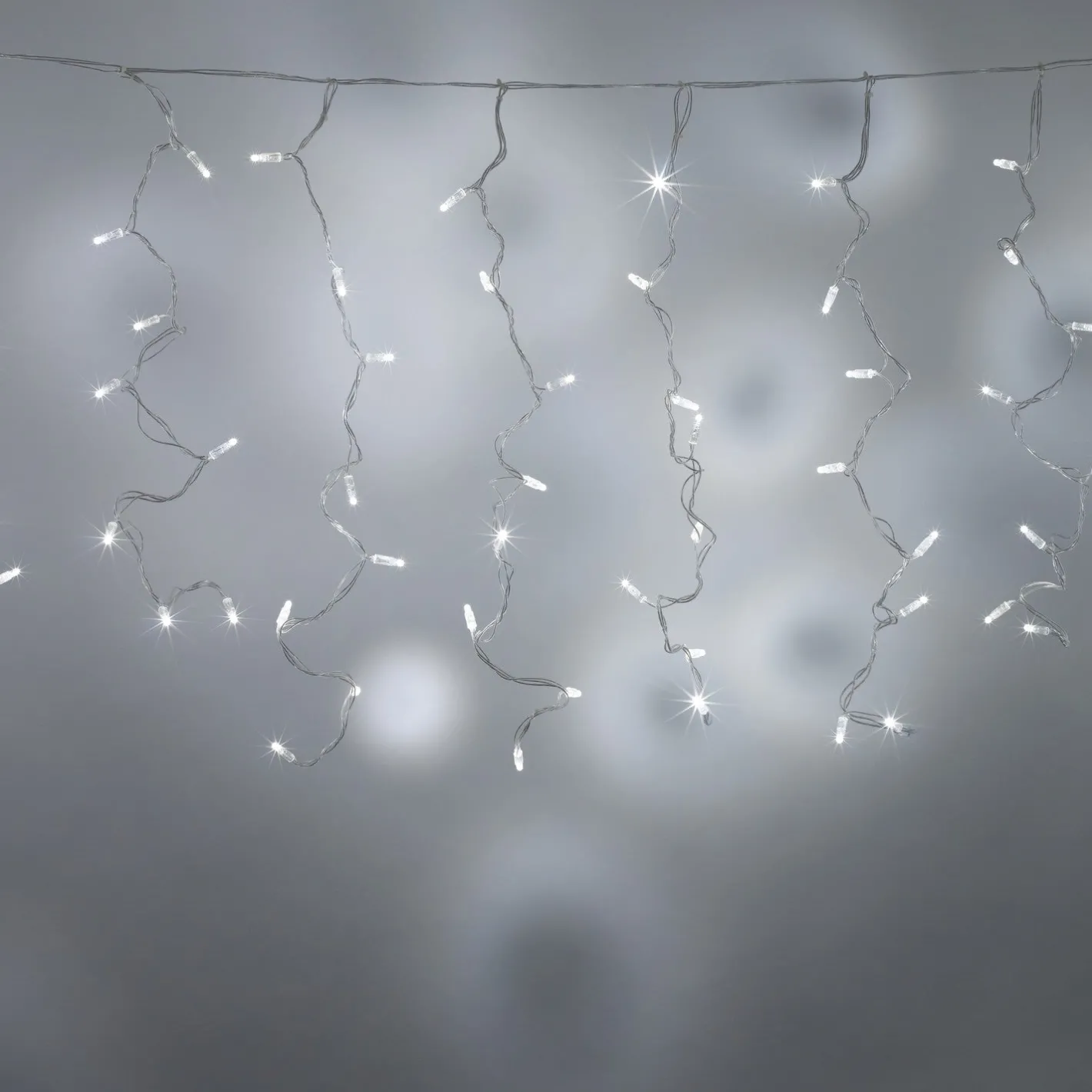 Core Connect 2m x 1m 96 White Connectable Curtain Lights Clear Cable ...